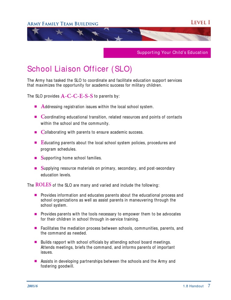 Supporting Your Childs Education Handout 7 | PDF