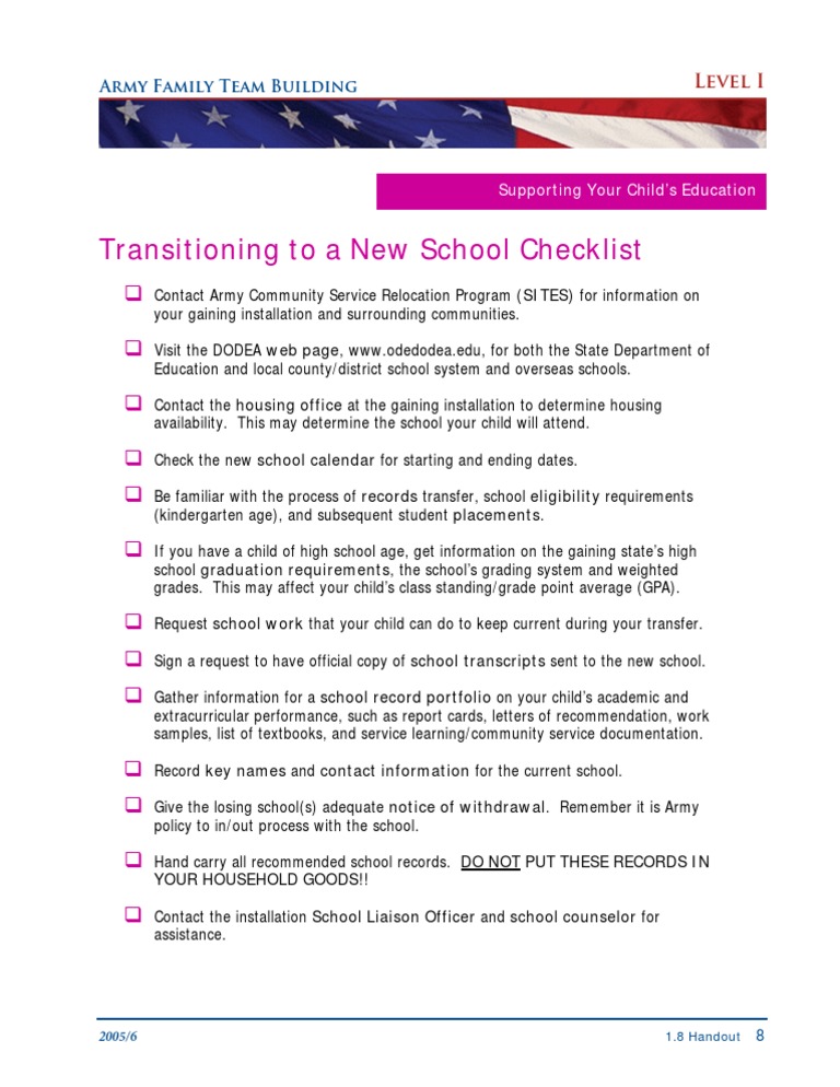 Supporting Your Childs Education Handout 8 | PDF