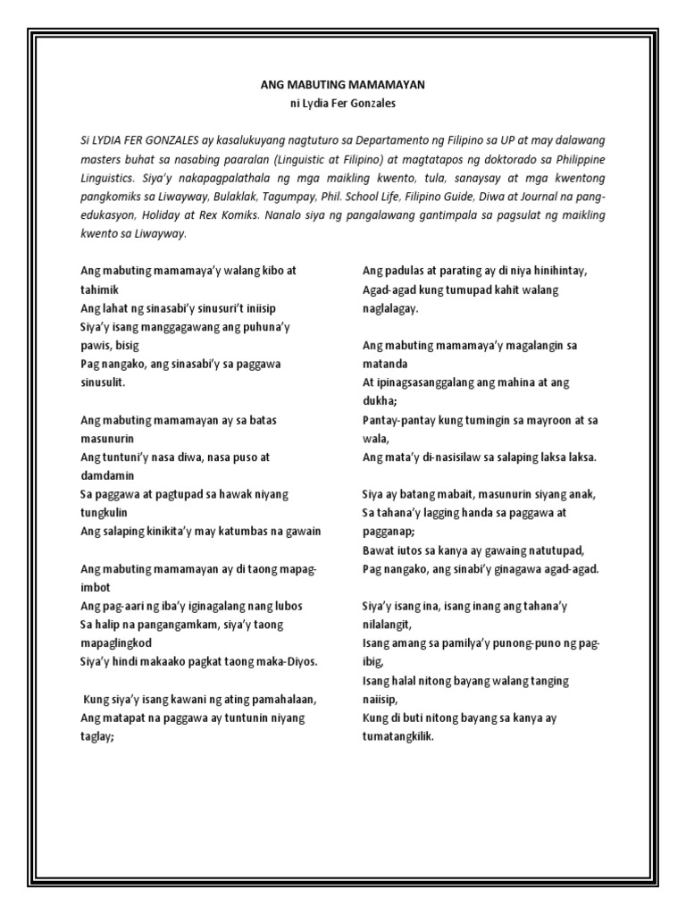 Ang Mabuting Mamamayan | PDF