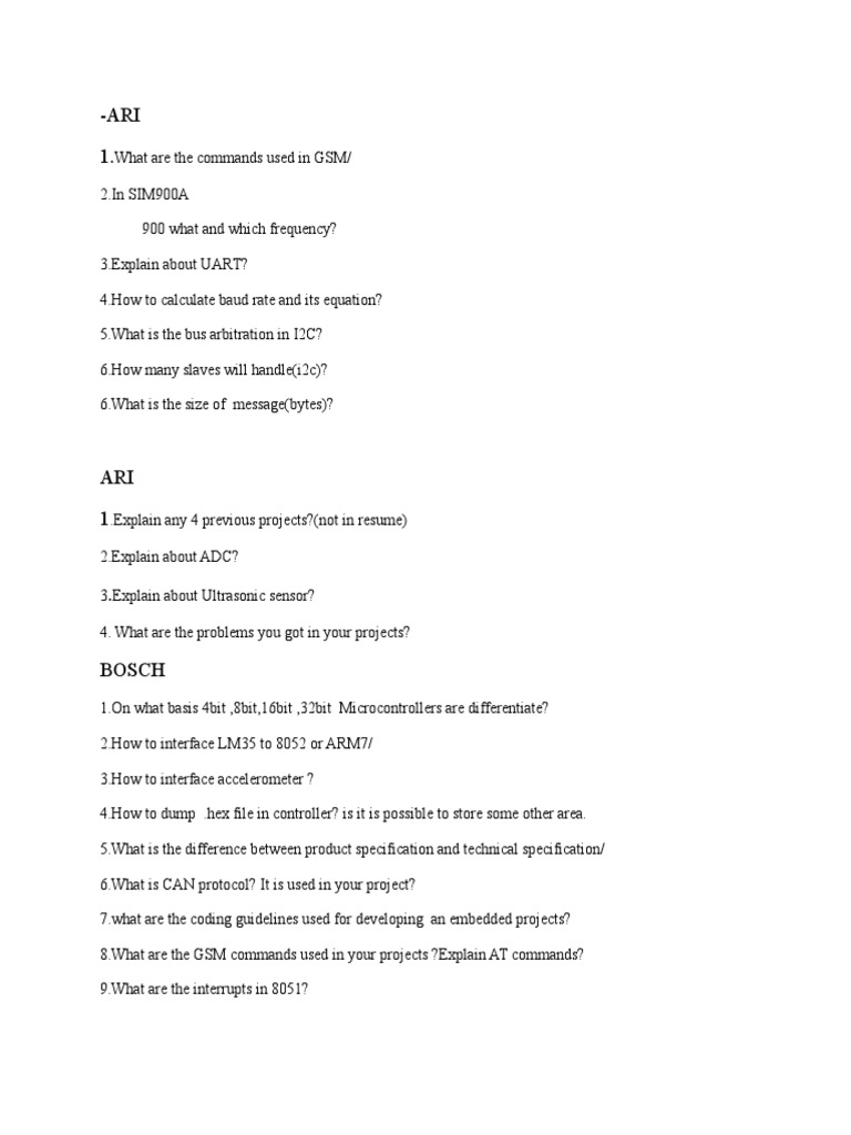 EmbeddedC Interview | PDF | Embedded System | Arm Architecture