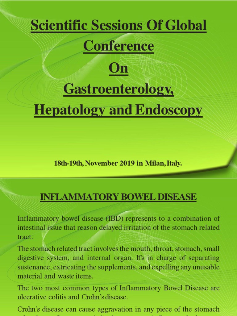 Gastroenterology Conference 2019 Pdf