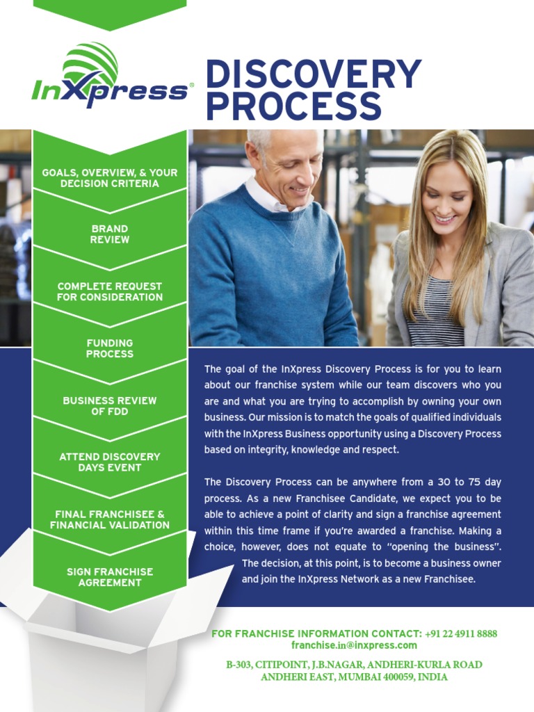 InXpress Discovery Process INDIA | PDF | Franchising | Business