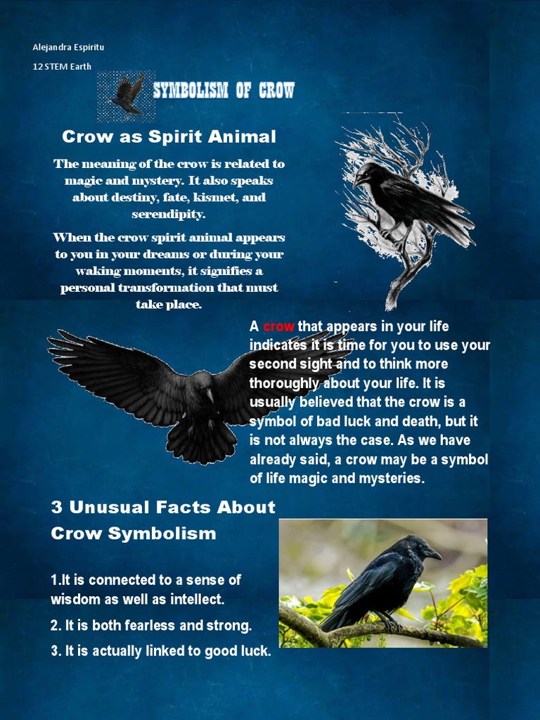 Crow Spirit Animal Meaning & Symbolism | PDF