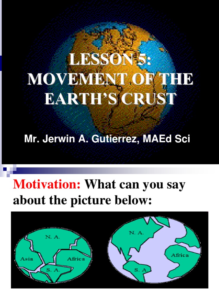 Movement of The Earths Crust Continental Drift Theory | PDF | Plate ...