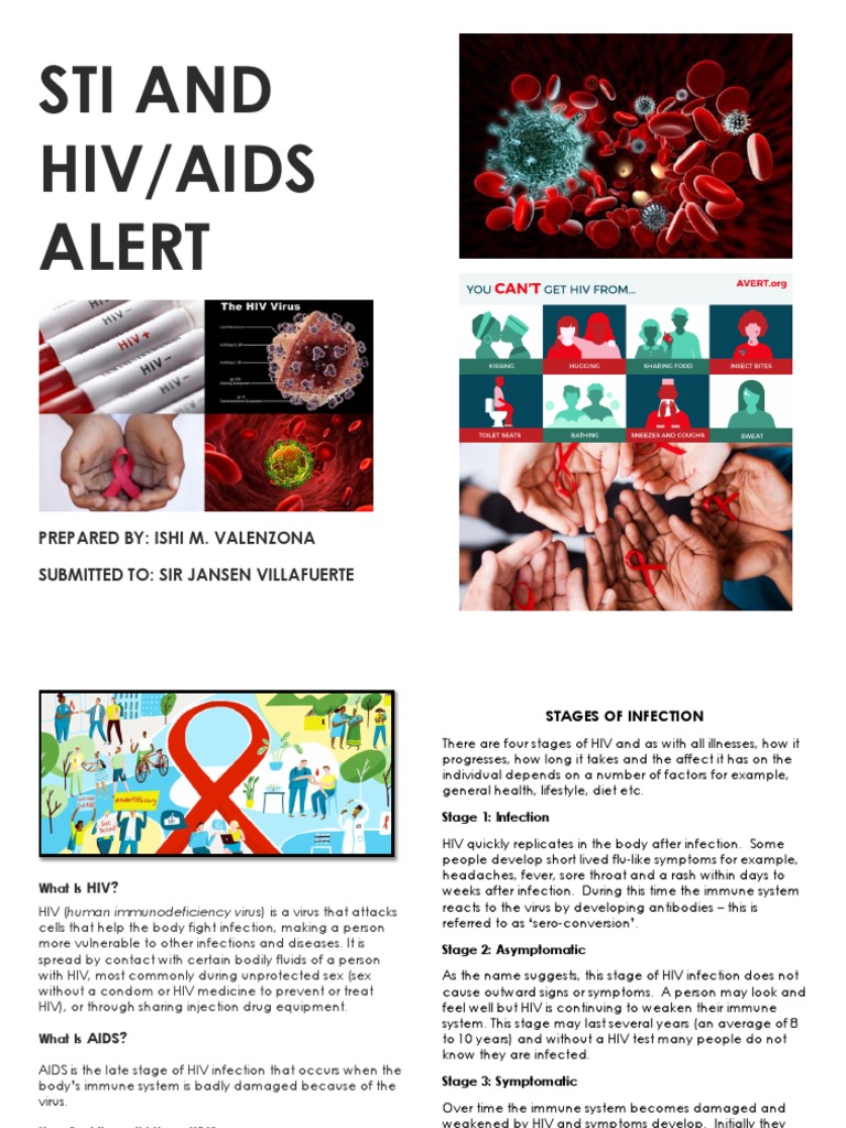 STI and HIV/AIDS Alert: A Comprehensive Guide to Infection Stages ...