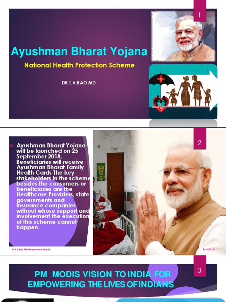 Ayushman Bharat Yojana: National Health Protection Scheme | PDF ...