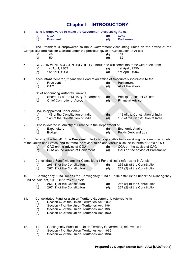 Gar MCQ 1990 | PDF | Expense | Debits And Credits