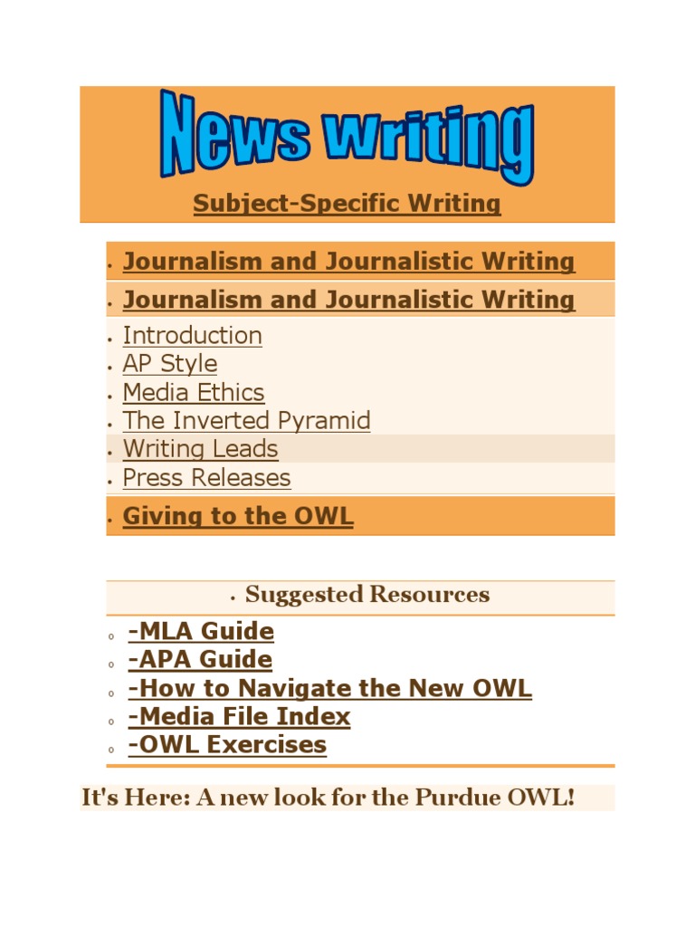 AP Style Media Ethics The Inverted Pyramid Writing Leads Press Releases ...