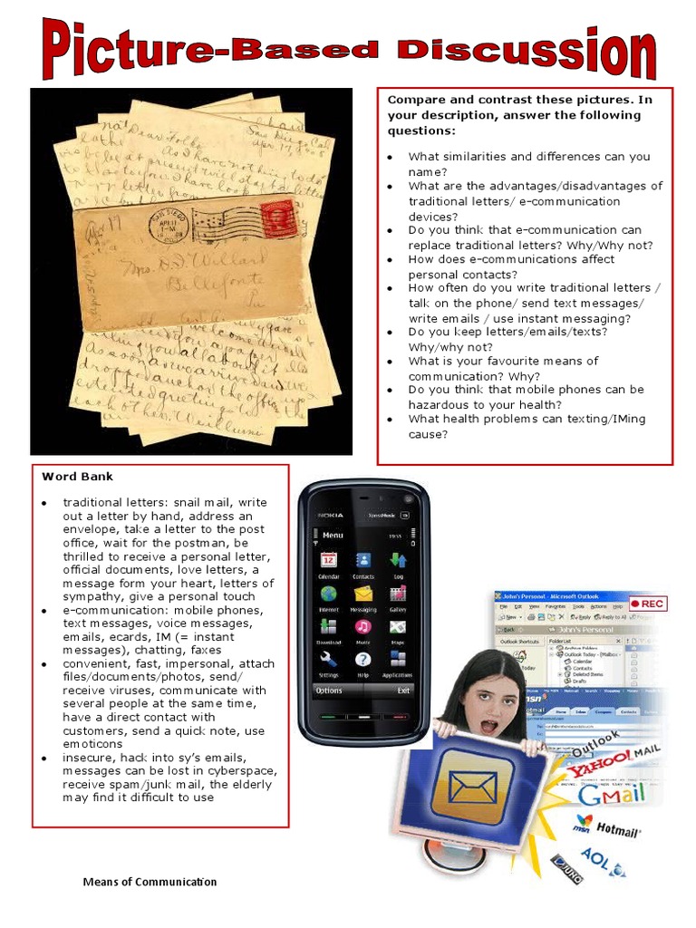 Compare and Contrast These Pictures. in Your Description, Answer The ...