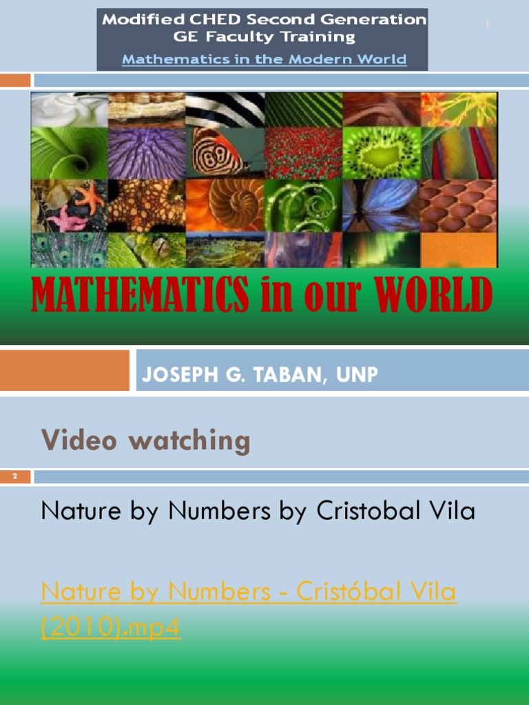 Chapter 1 - Mathematics in Our World | PDF | Pattern | Fractal