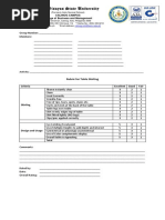 Rubrics For Cocktail Mixing | PDF | Cocktails | Food And Drink