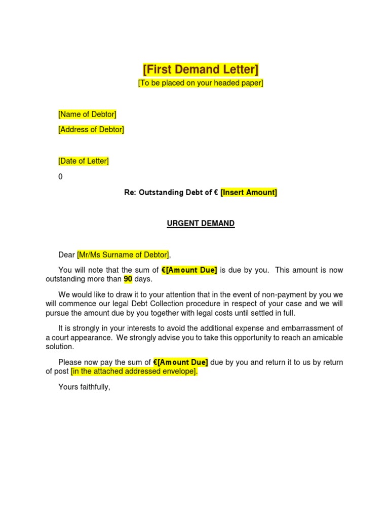Demand Letter Template 05 | PDF