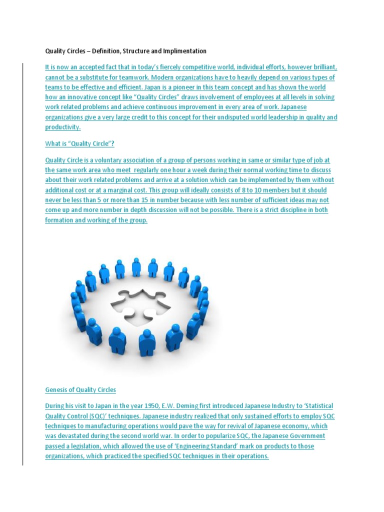 Quality Circles - Definition, Structure and Implimentation | Download ...