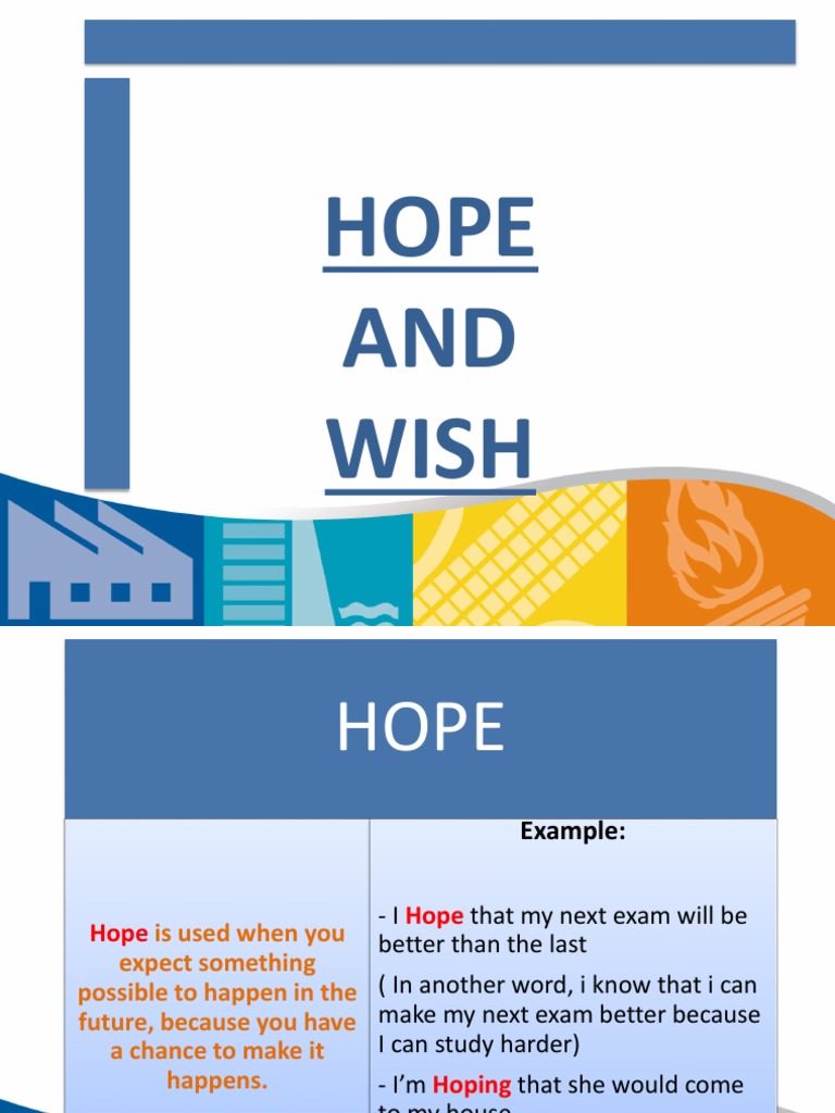 Understanding Hope vs. Wish | PDF | Hope