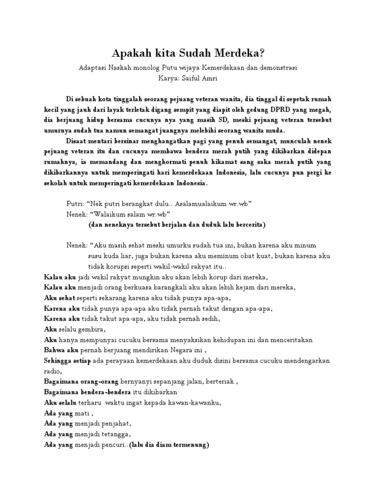 Monolog | PDF | Puisi