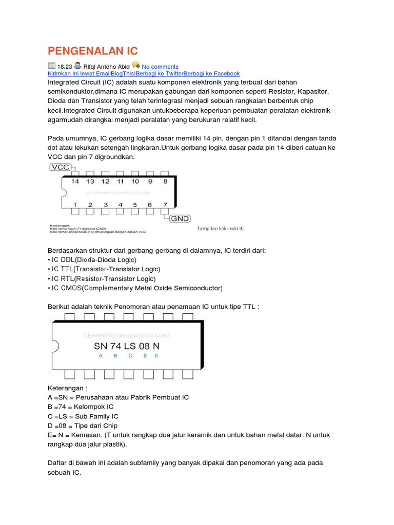 Pengenalan Ic | PDF