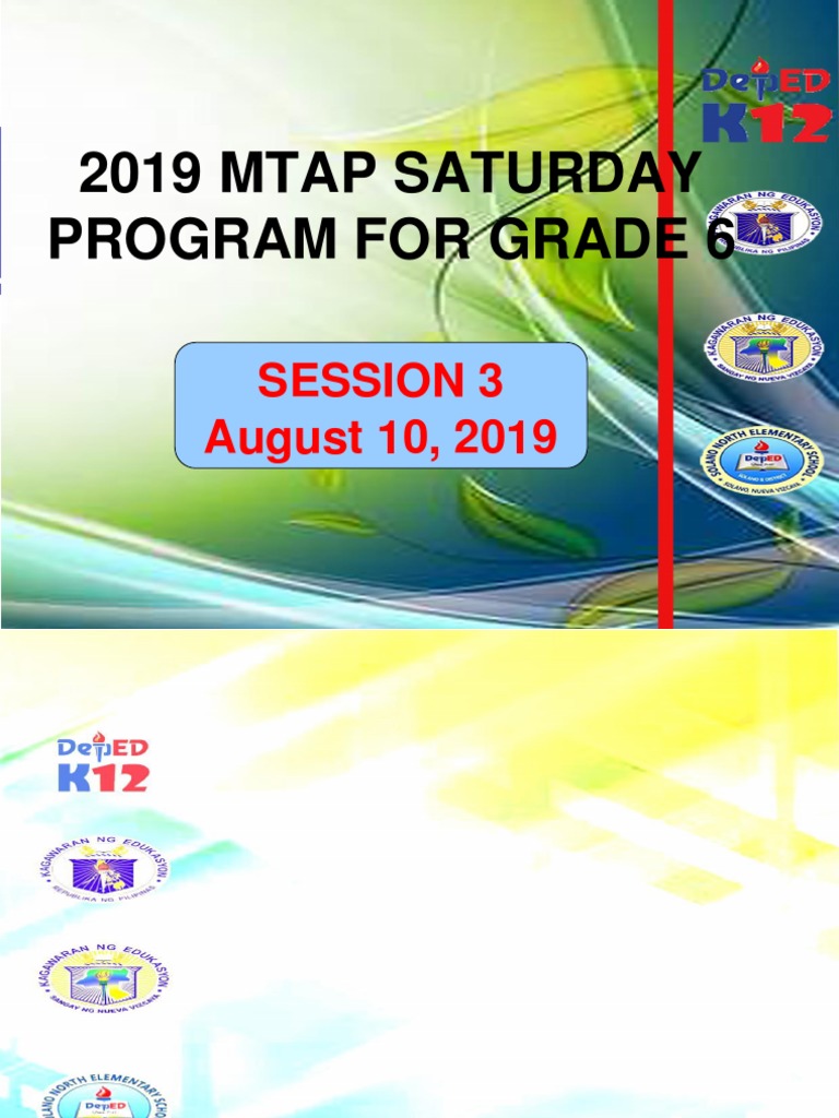 2019 Mtap Grade 6 Session 3 | PDF | Fraction (Mathematics) | Arithmetic