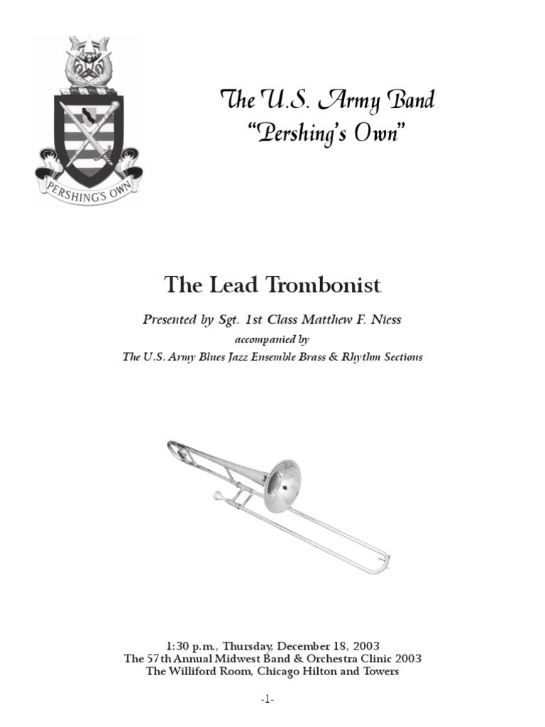 The U.S. Army Band "Pershing's Own" | PDF
