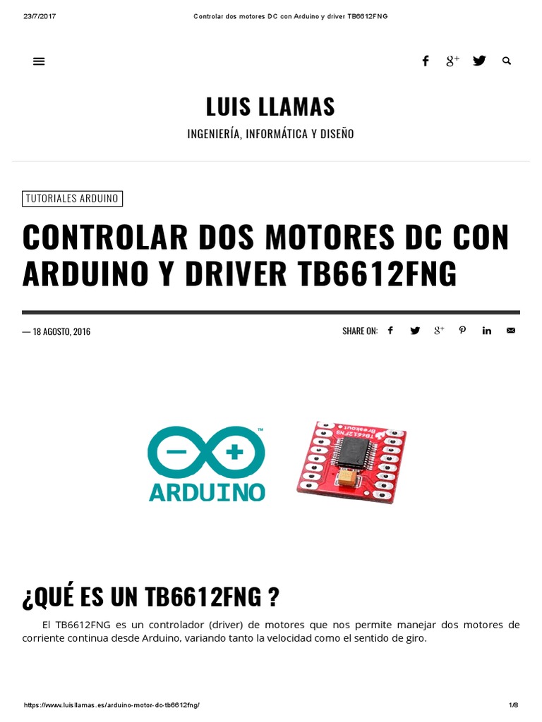 Arduino | PDF | Transistor | Corriente eléctrica