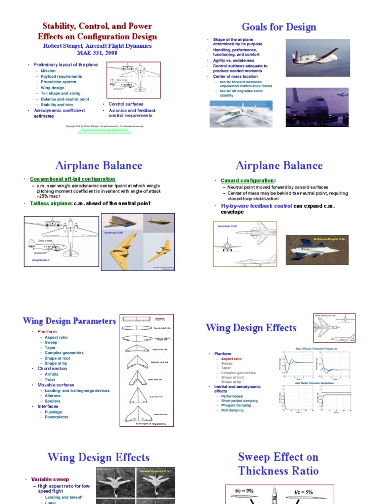 Airplane Balance Airplane Balance: Goals For Design | PDF | Flight ...
