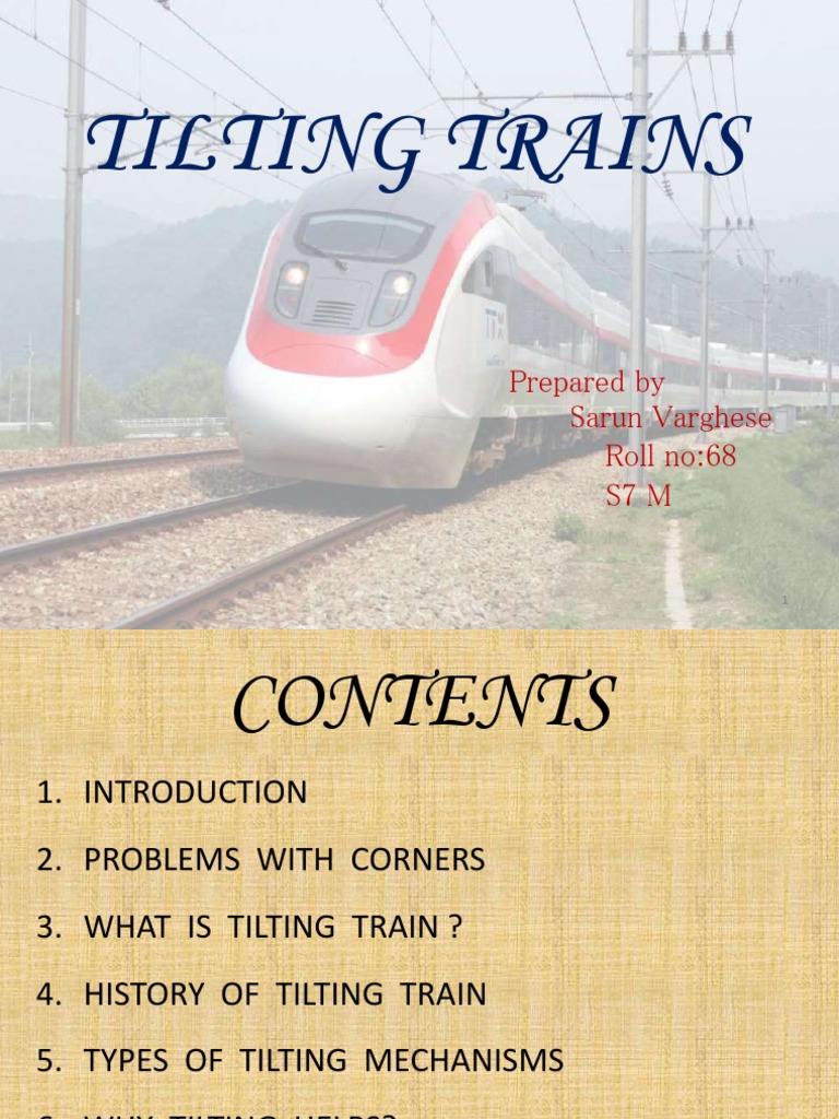 Tilting | PDF | High Speed Rail | Train