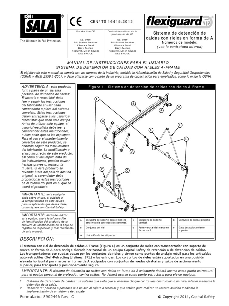 001 Manual AFrame | PDF | Administración de Seguridad y Salud Ocupacional | Gatos