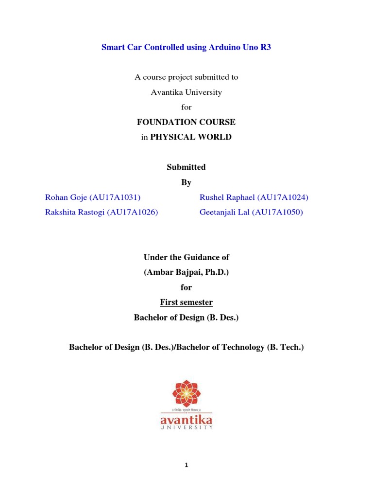 Course project-PW Final Report | PDF | Arduino | Electric Motor