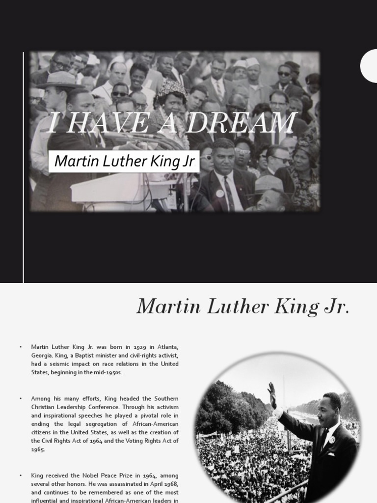 King’s Vision: "I Have a Dream" | PDF | Martin Luther King Jr. | The ...