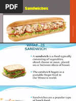 Types and Classification of Sandwiches | PDF | Sandwich | Grilling