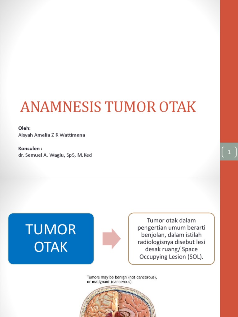 Anamnesis Tumor Otak | PDF
