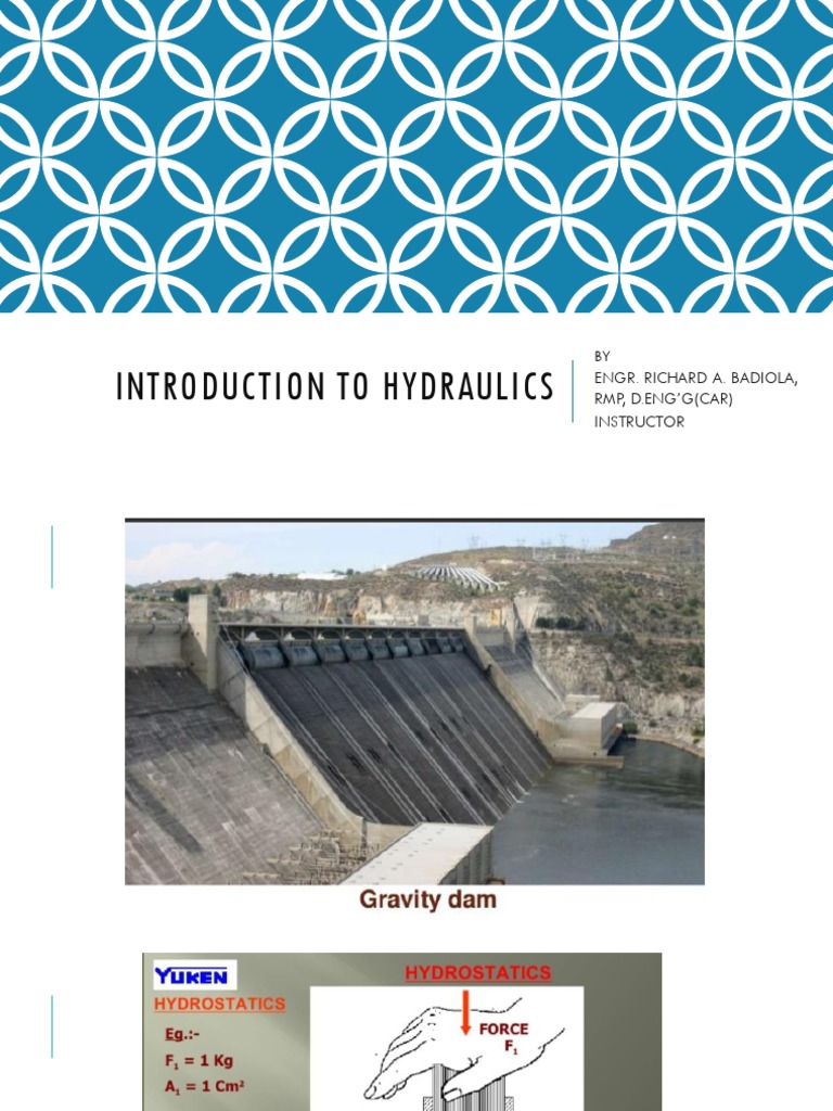1.introduction To Hydraulics | PDF | Hydraulics | Hydrology