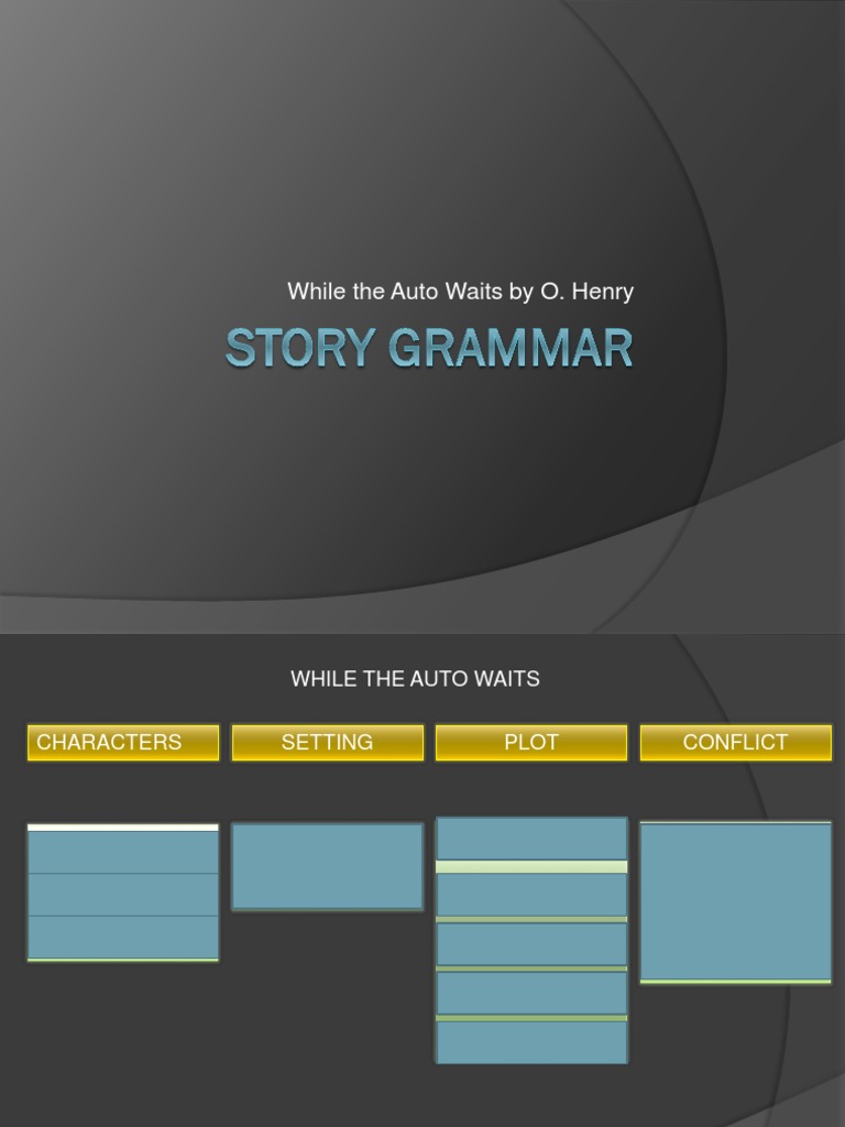 While The Auto Waits by O. Henry | PDF