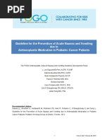 NCCP Antiemetic Guidance for SACT | PDF | Nausea | Vomiting