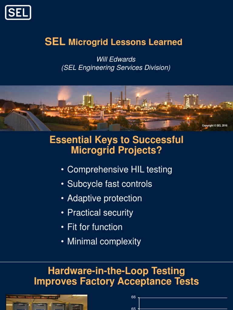 Microgrid Lessons Learned: Will Edwards (SEL Engineering Services ...