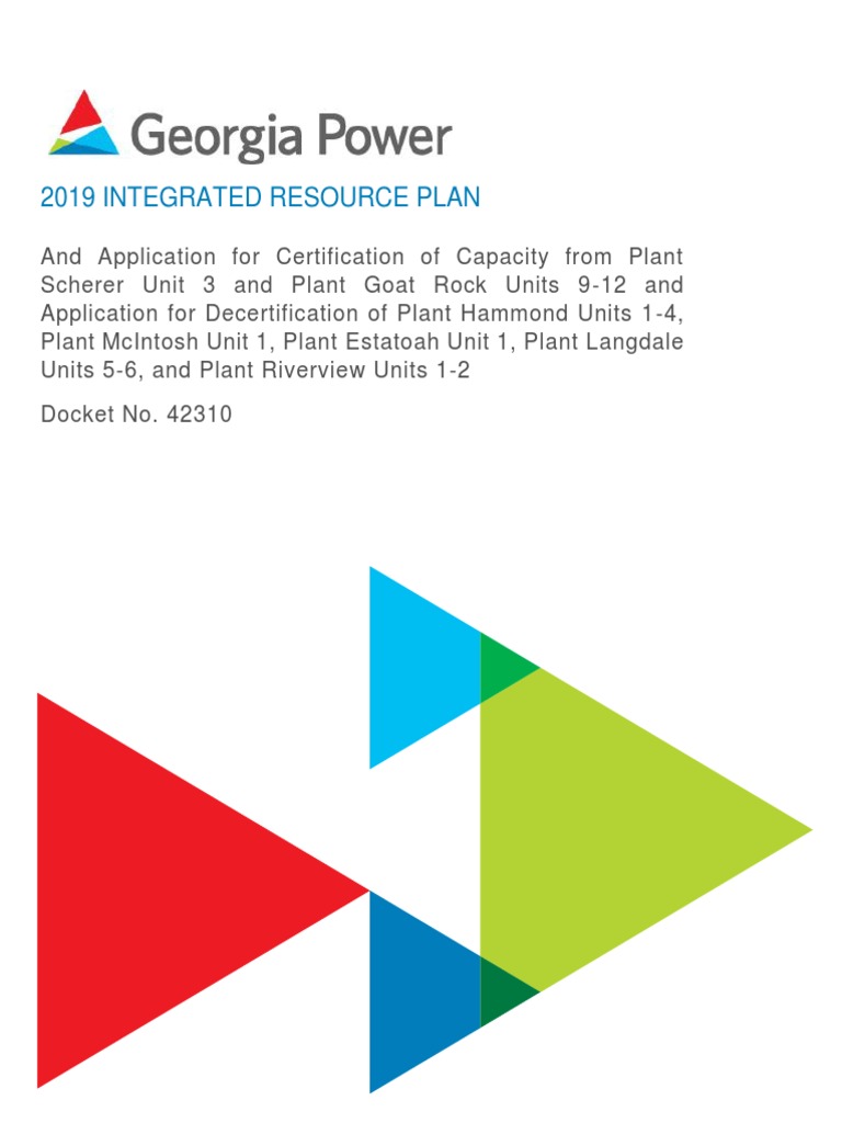 Georgia Power 2019 Resource Plan Overview | PDF | Renewable Energy ...