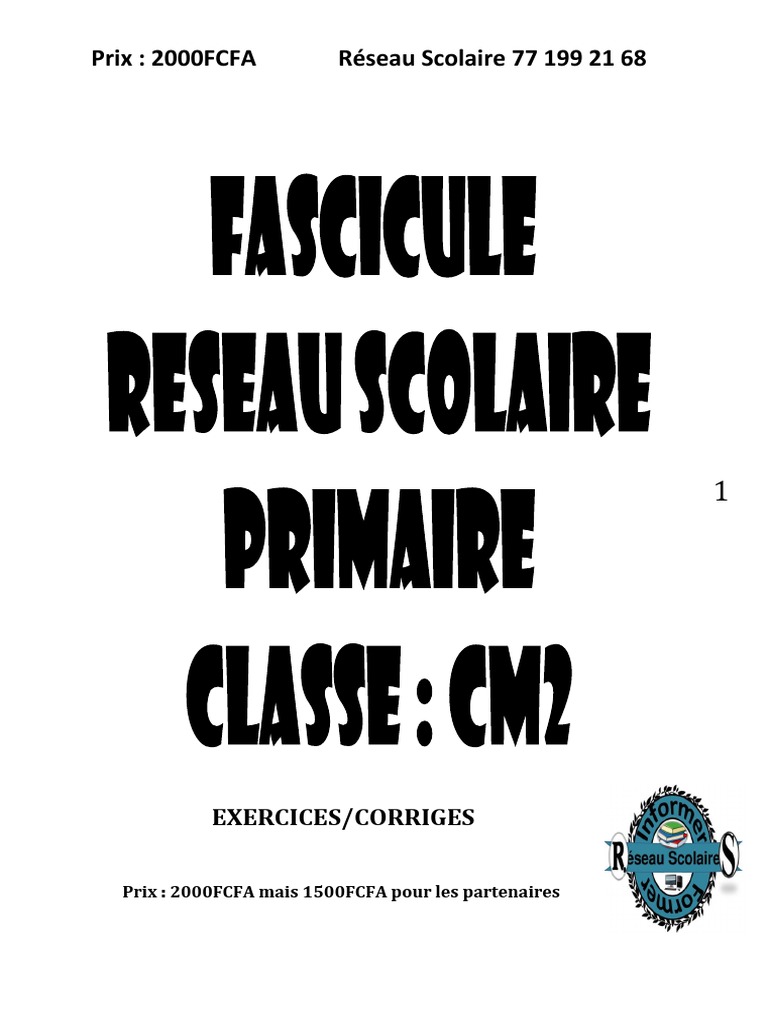 Fascicule CM2 1 PDF | PDF | Sénégal | Afrique