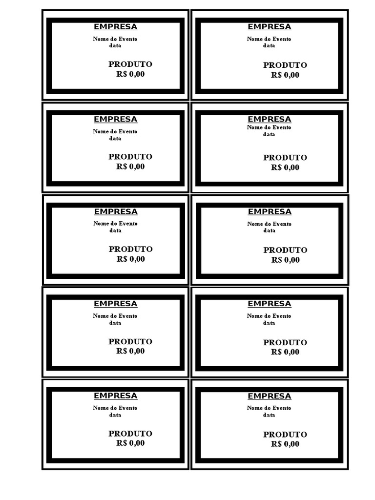 MODELO DE FICHA PARA Evento | PDF