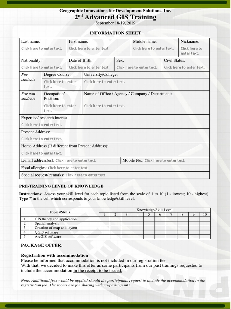 2 Advanced GIS Training: Geographic Innovations For Development ...