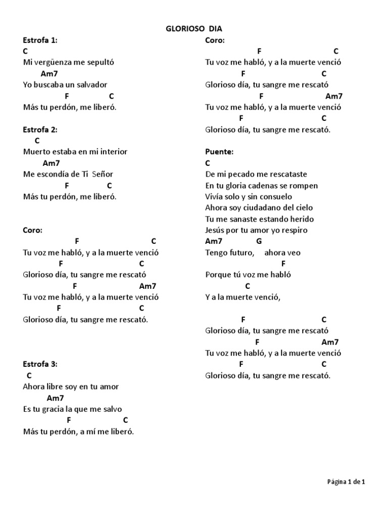 Glorioso Día (C) | PDF