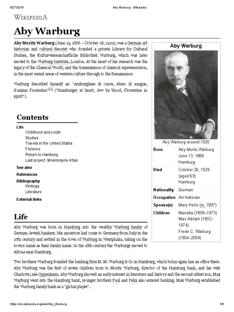 Aby Warburg | PDF