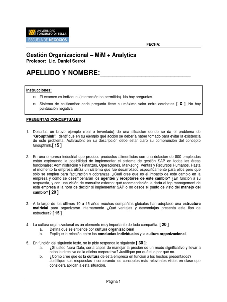 Final GO MIM | PDF | Cultura organizacional | Gestión de recursos humanos