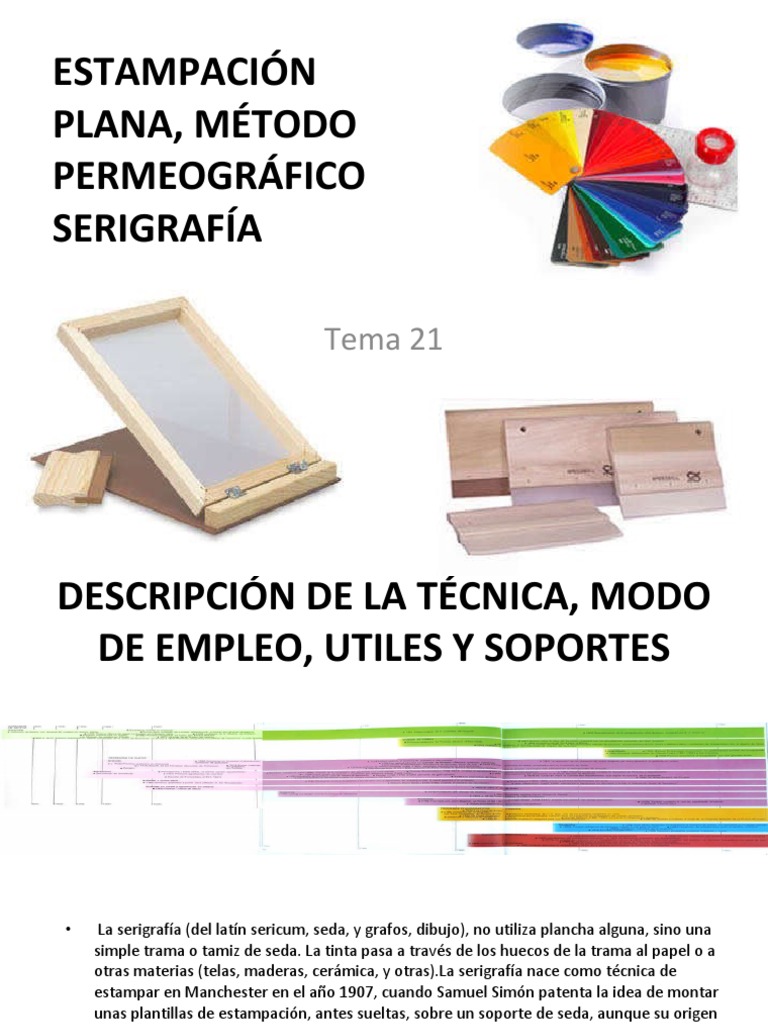 Serigrafia Basica | PDF | Grabado | Diseño gráfico