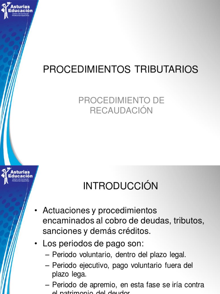 Procedimientos Tributarios Pdf Economias Gobierno
