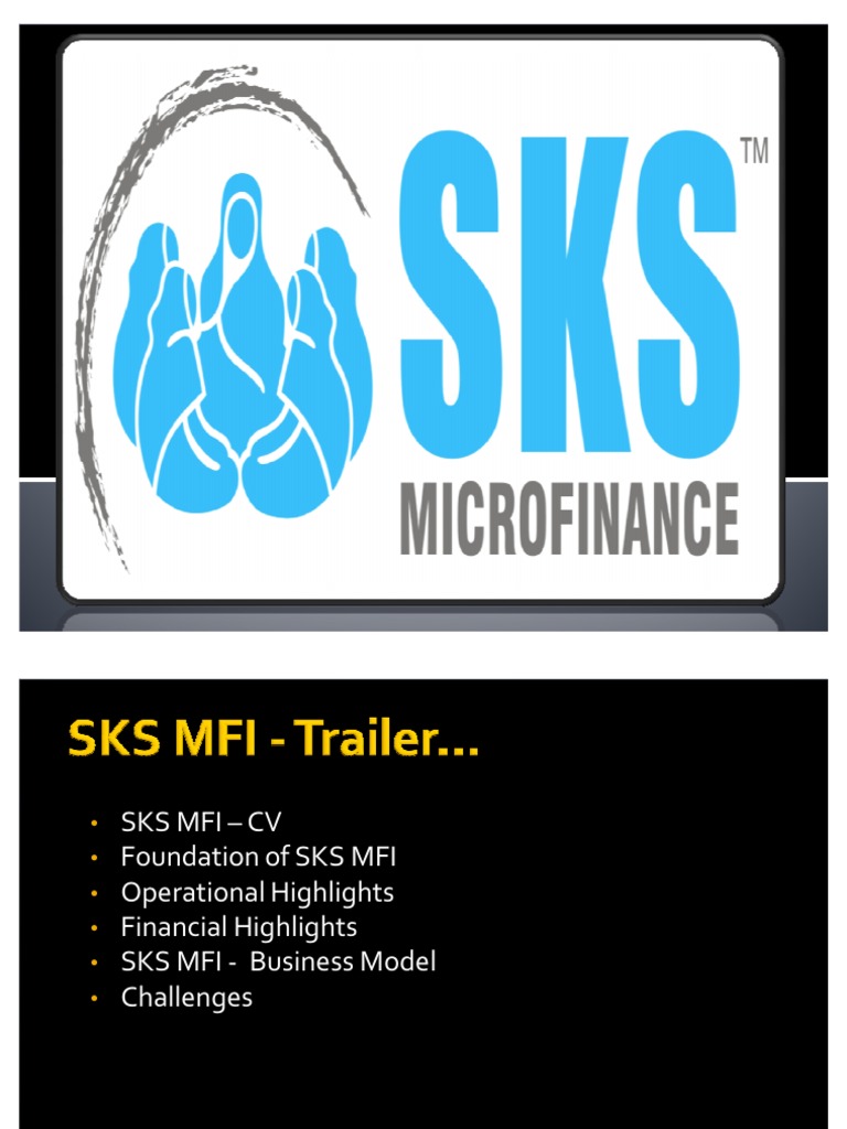 SKS Micro Finance | PDF | Microfinance | Service Industries