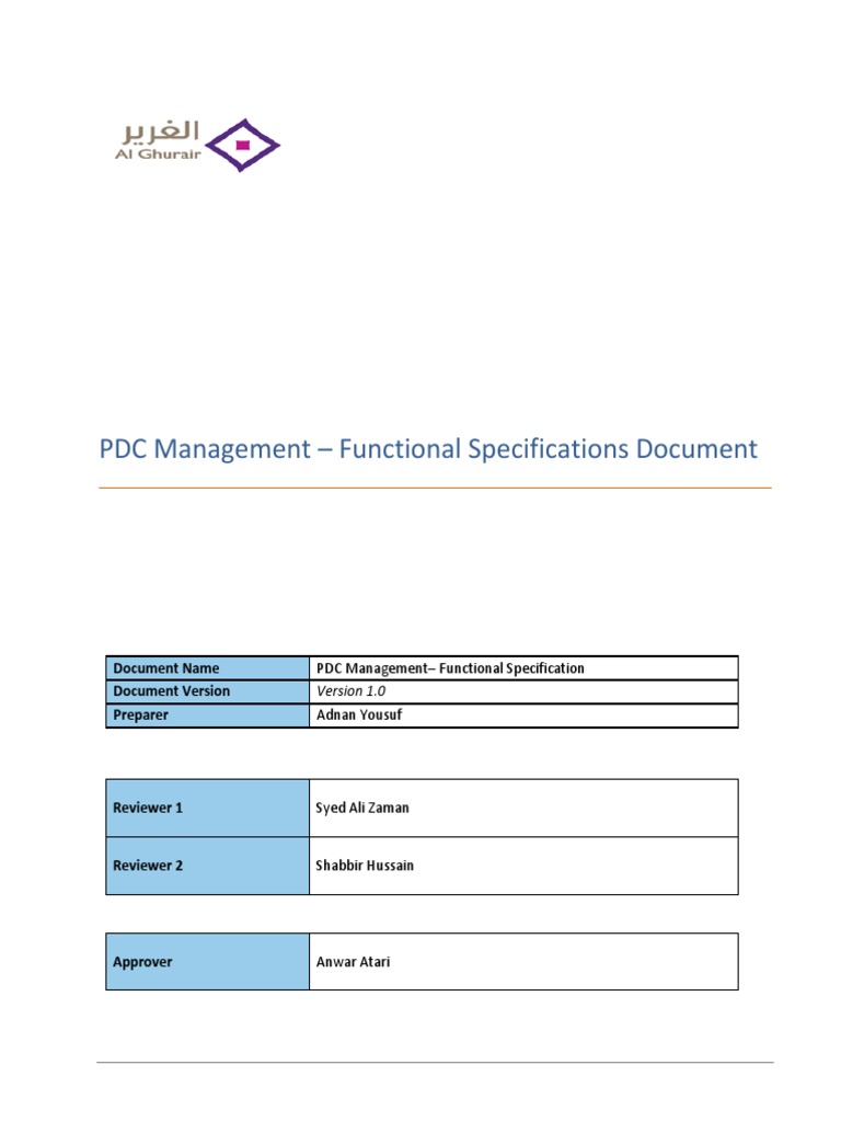 PDC Solution Functional Document | PDF | Invoice | Receipt