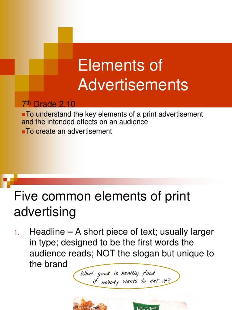 Key Elements of Print Advertising | PDF