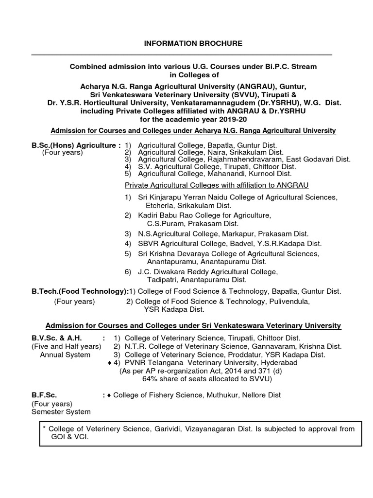 UG Broucher | PDF | Qualifications | Academia