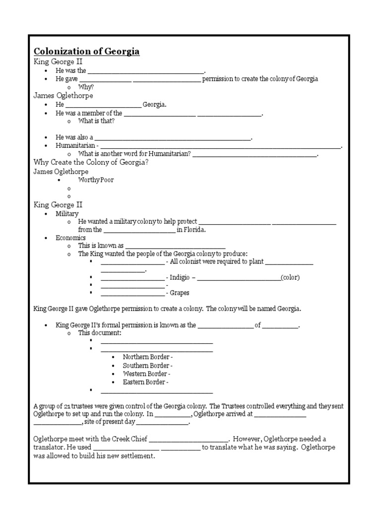 Colonization of Georgia Prezi | PDF | The United States