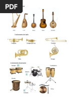 Instrumentos de Viento, Percusion, Cuerda | PDF | Instrumentos ...