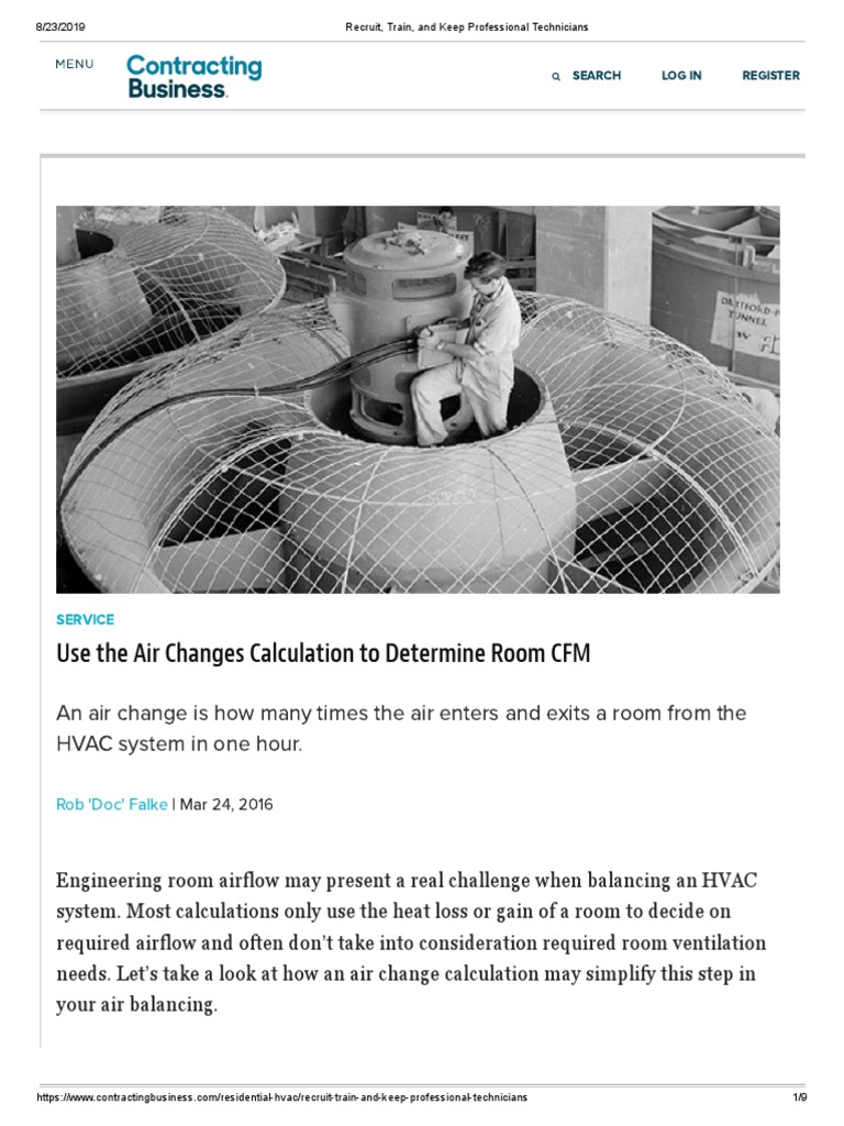 ACPH Formula | Hvac | Ventilation (Architecture)
